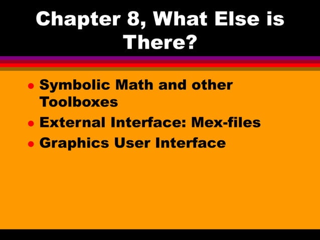 matlab lecture 4 solving mathematical problems.ppt matlab lecture 4 solving mathematical problems.ppt