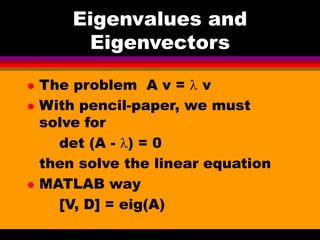 matlab lecture 4 solving mathematical problems.ppt