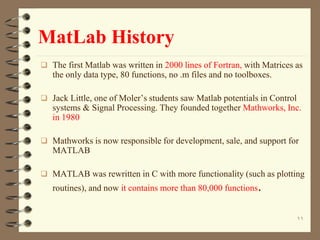 Introduction to Matlab | PDF | Programming Languages | Computing