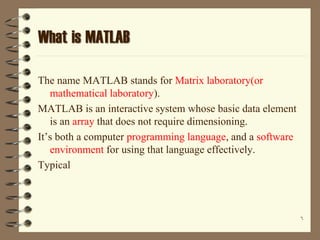 Introduction to Matlab | PPT