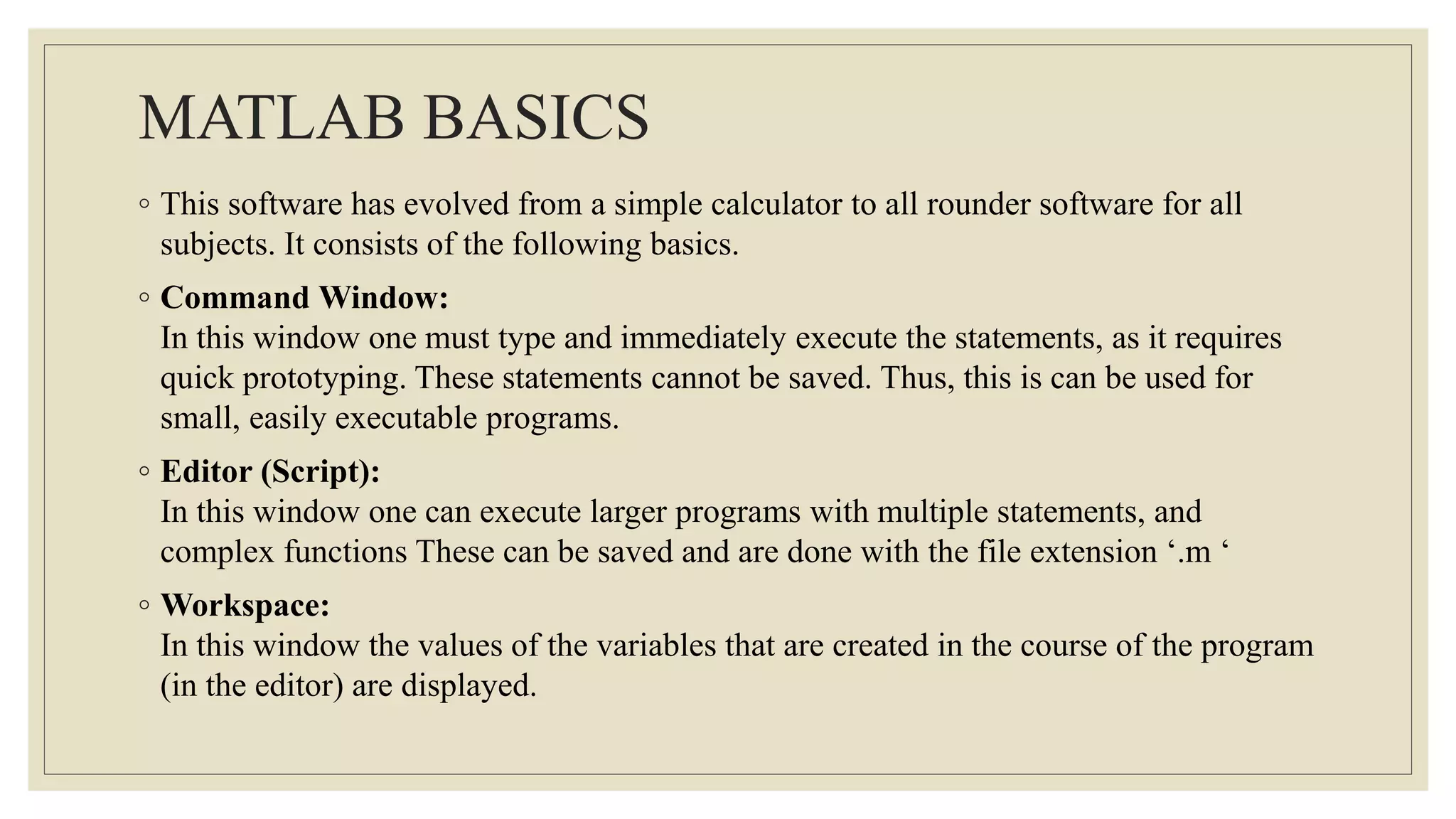 Matlab and artificial intelligence | PPT
