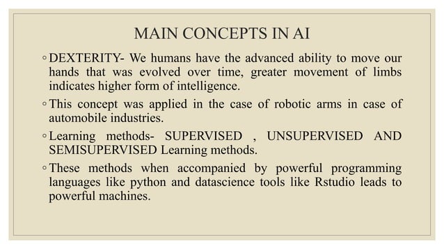 Matlab and artificial intelligence | PPT