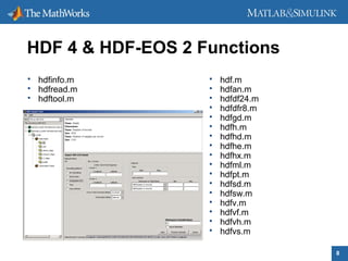 MATLAB and HDF | PPT