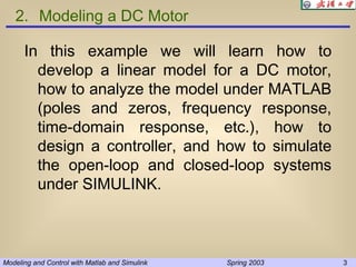 Matlab And Simulink For Modeling And Control.ppt