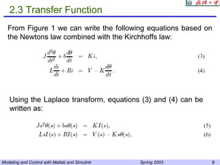 Matlab And Simulink For Modeling And Control.ppt