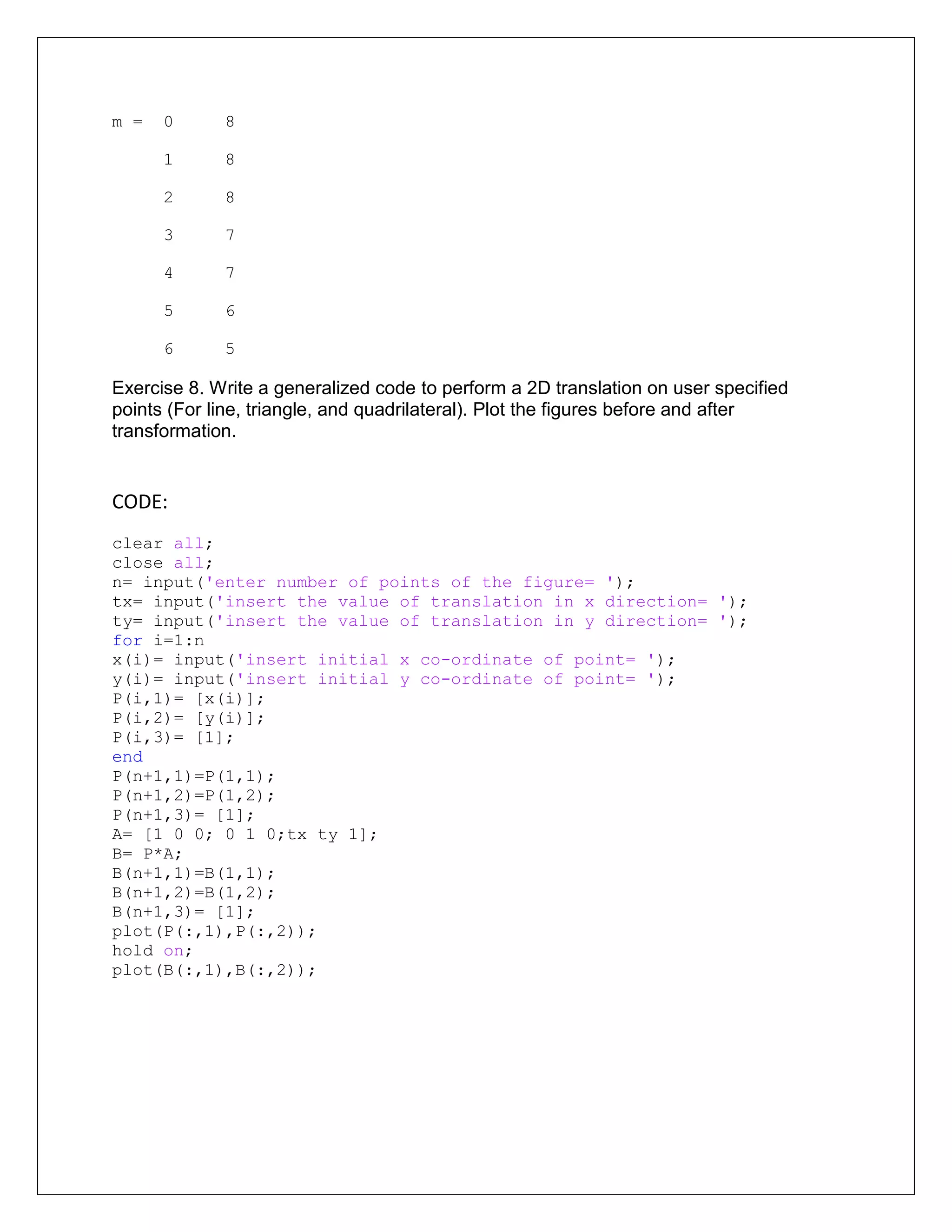 Matlab assignment | PDF Matlab assignment | PDF