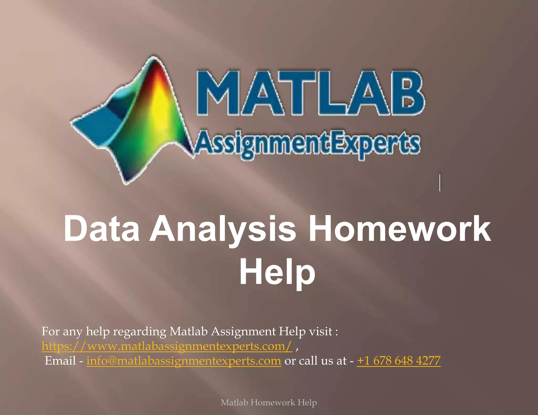 Data Analysis Homework Help | PPT