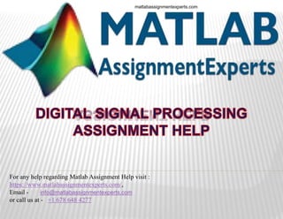 Matlab Assignment Help | PPT
