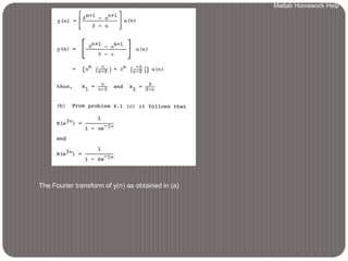 Signal Processing Assignment Help | PPT