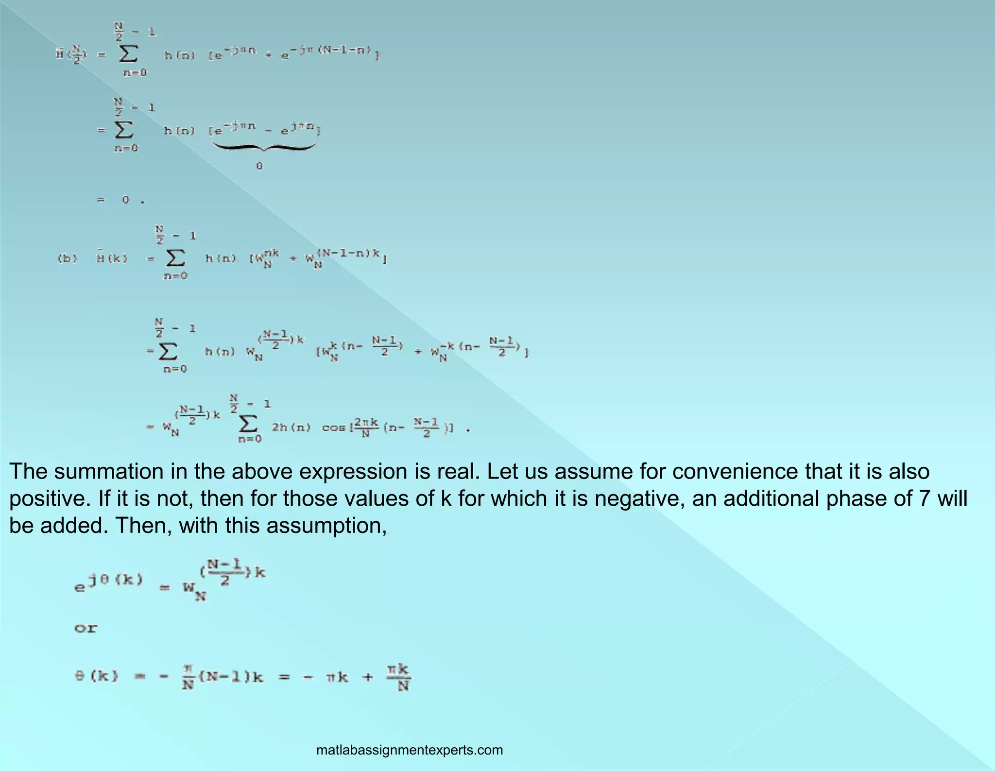Digital Signal Processing Assignment Help | PPT