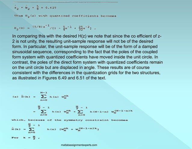 Digital Signal Processing Assignment Help | PPT
