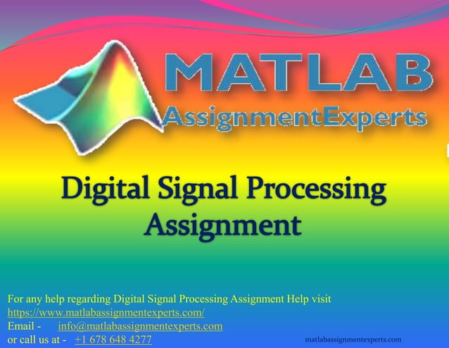 Digital Signal Processing Assignment Help | PPT