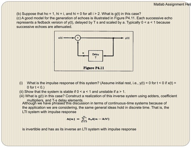 Signal Processing Assignment Help | PPT