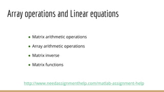 Matlab assignment help | PPT