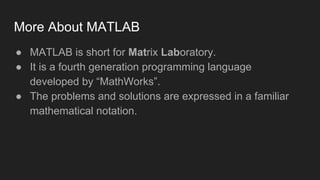 MATLAB Assignment Help | PPT