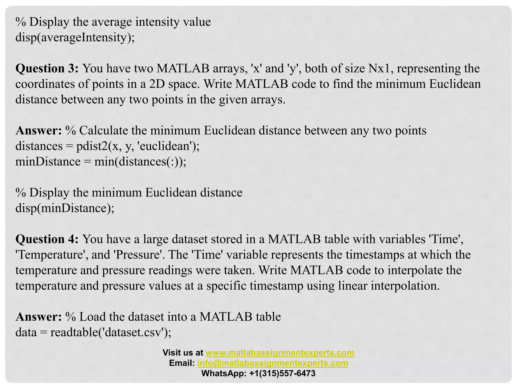 Matlab Assignment Help | PPTX