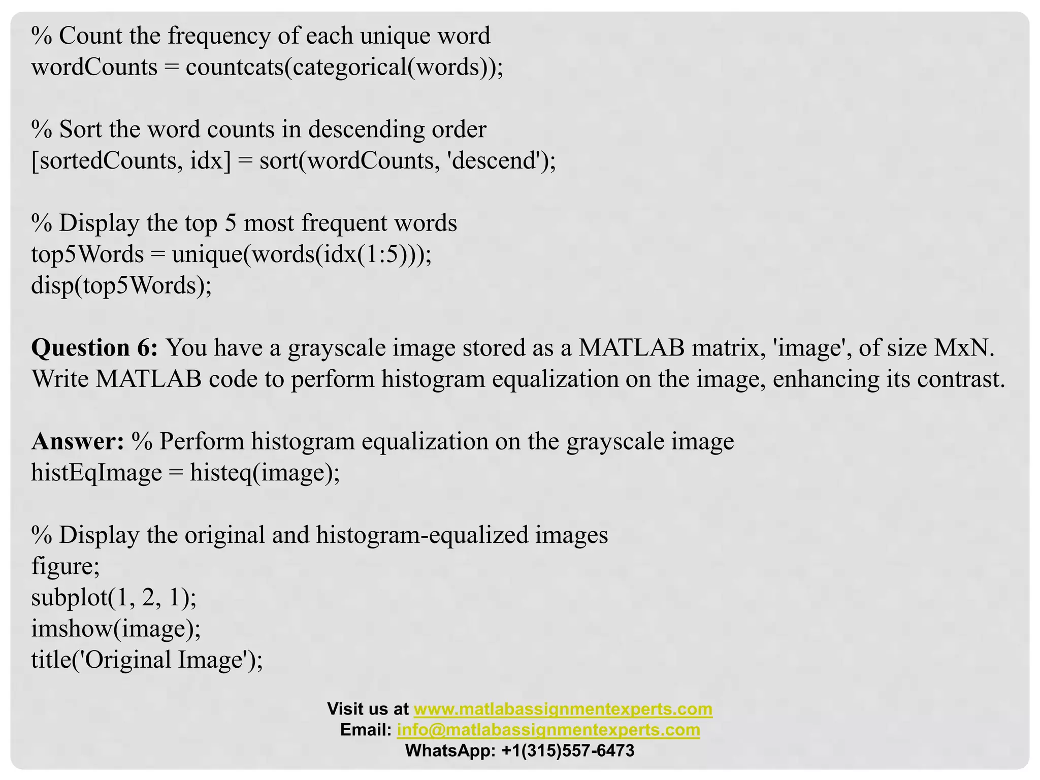 Matlab Assignment Help | PPTX
