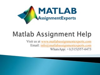 Matlab Assignment Help | PPT