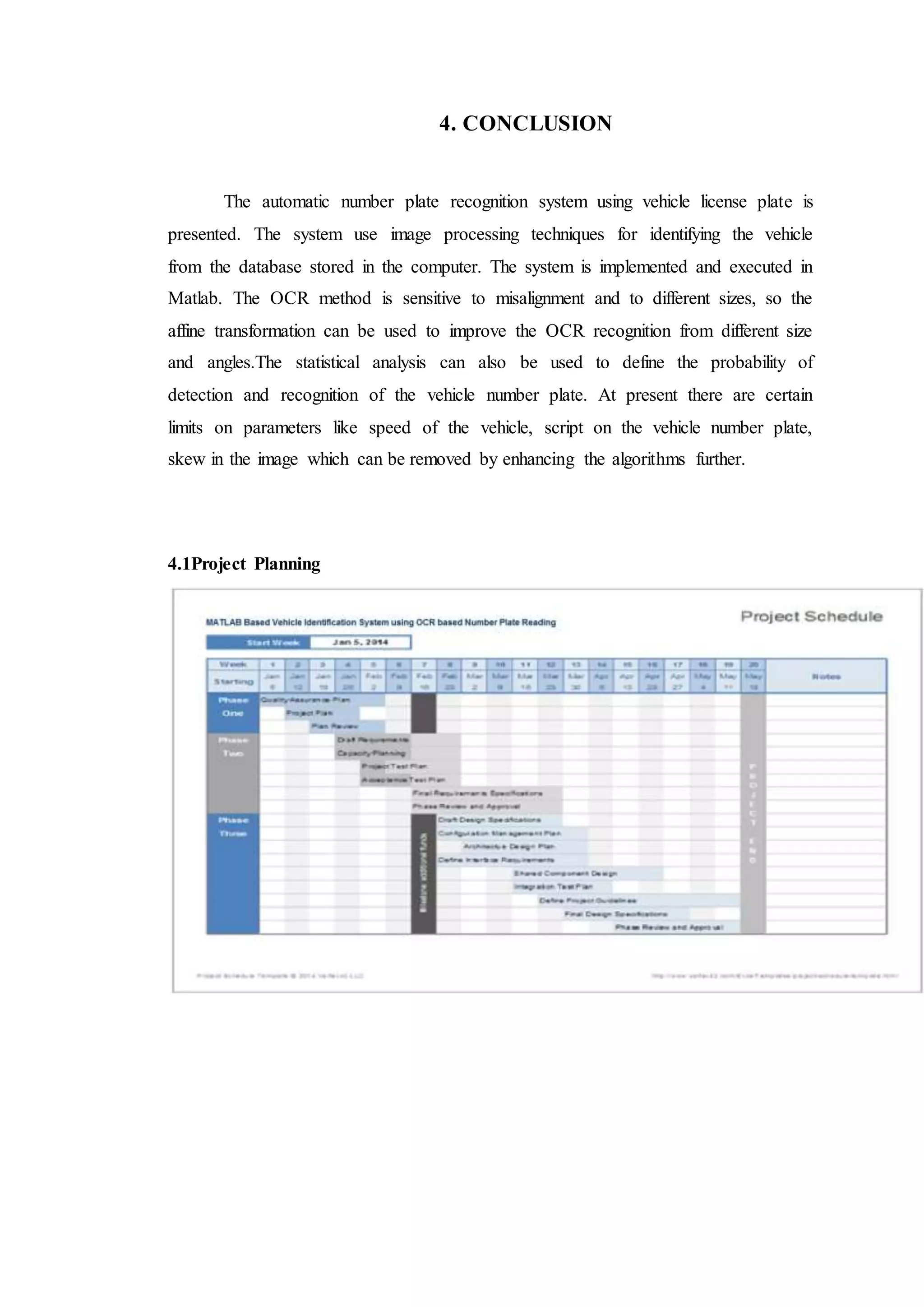 Matlab based vehicle number plate identification system using ocr | DOCX