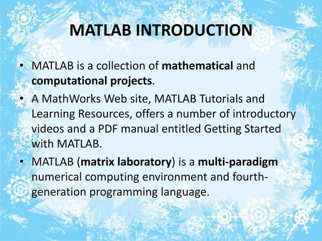 Matlab Bioinformatics Presentation Pptx Programming Languages Computing
