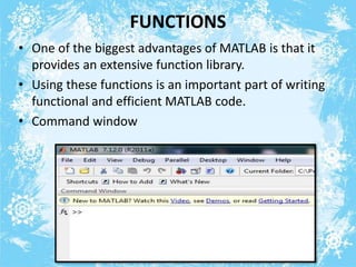 Matlab bioinformatics presentation | PPTX