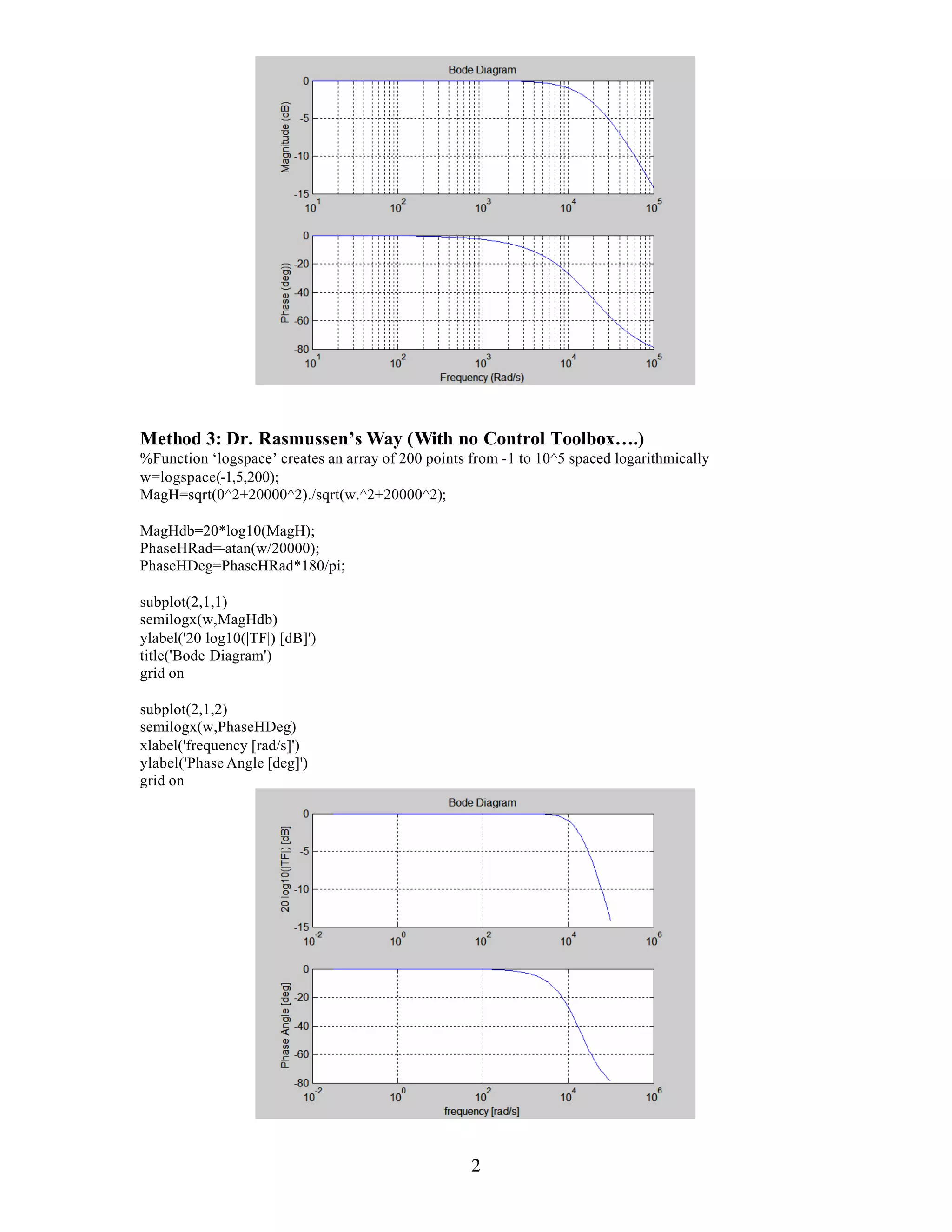 Matlab bode diagram_instructions | PDF