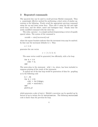 Matlab booklet | PDF