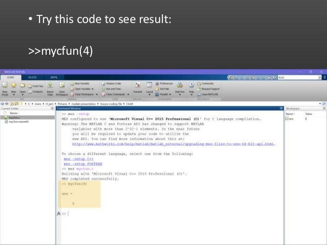 Matlab And C C Interacting