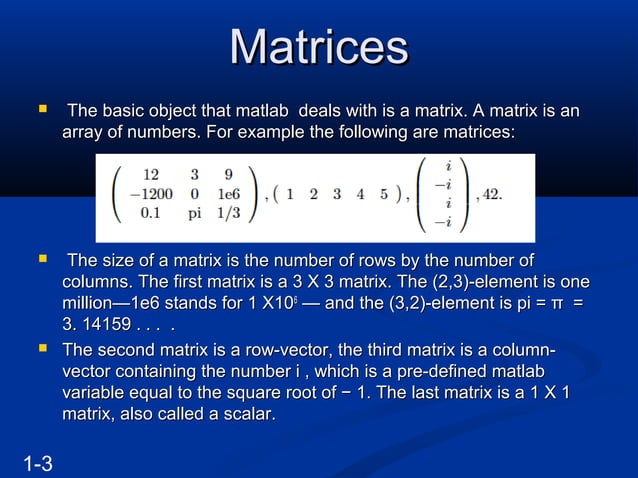 Matlab Overviiew | PPT | Programming Languages | Computing