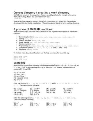 Matlab ch1 intro | PDF