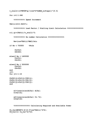 Matlab codes for Sizing and Calculating the Aircraft Stability ...