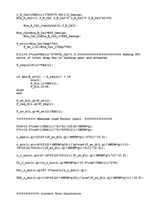 Matlab codes for Sizing and Calculating the Aircraft Stability ...