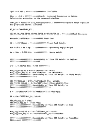 Matlab codes for Sizing and Calculating the Aircraft Stability ...
