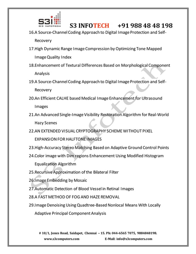 Matlab completed IEEE projects list 2017 | PDF | Free Download