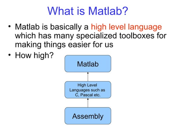Matlab day 1: Introduction to MATLAB | PPT
