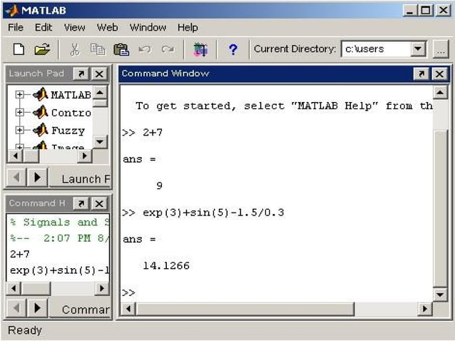 Matlab day 1: Introduction to MATLAB | PPT