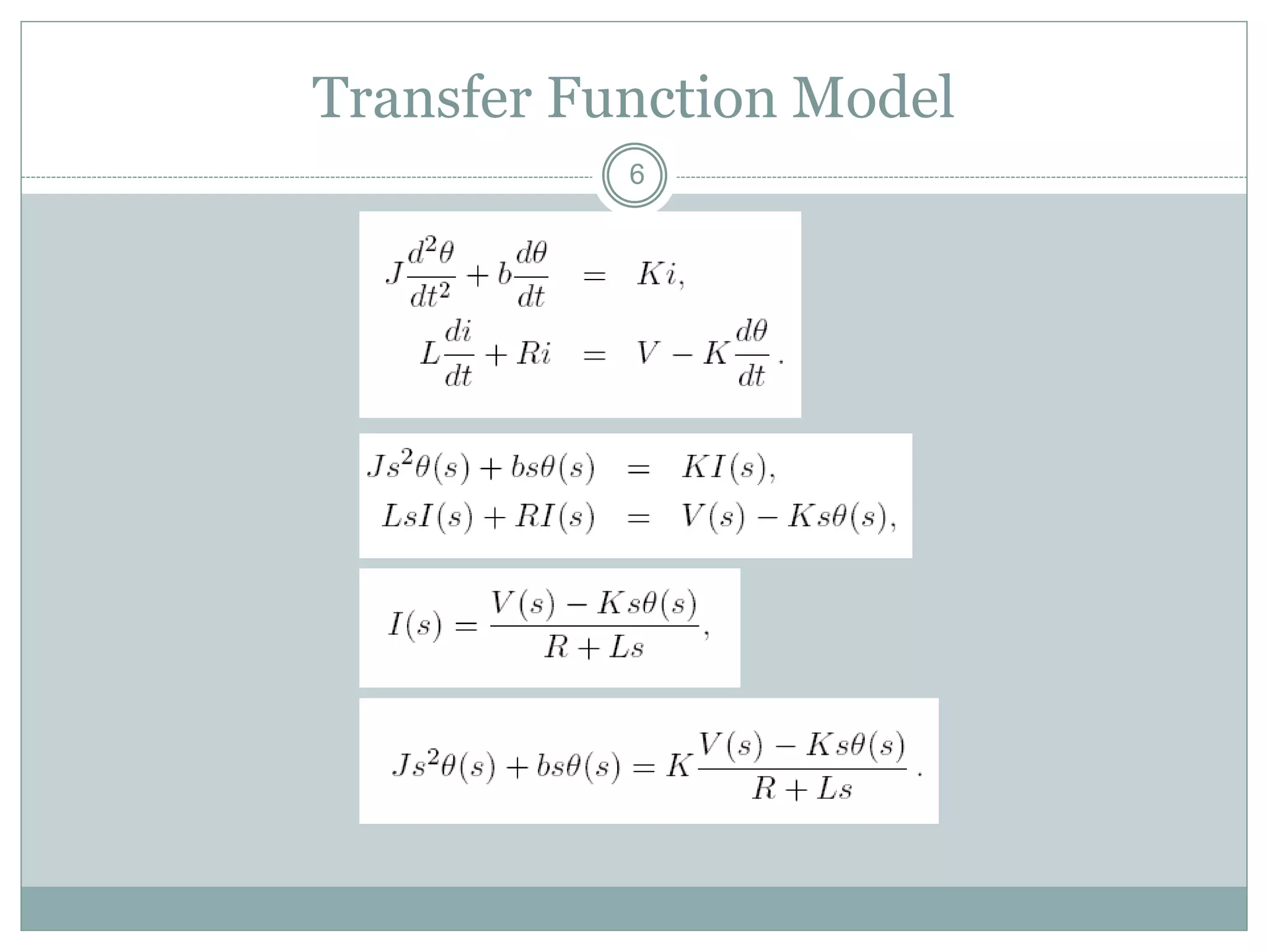 Matlab dc motor modeling | PPTX