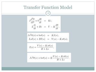 Matlab dc motor modeling | PPTX