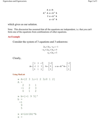 Matlab eig | PDF