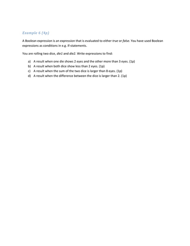 Matlab example questions | PDF