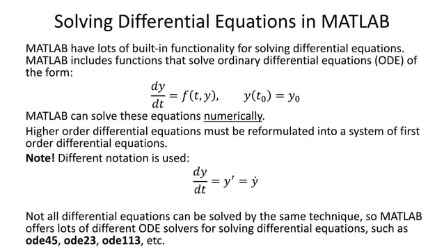 MATLAB Examples - Differential Equations.pdf