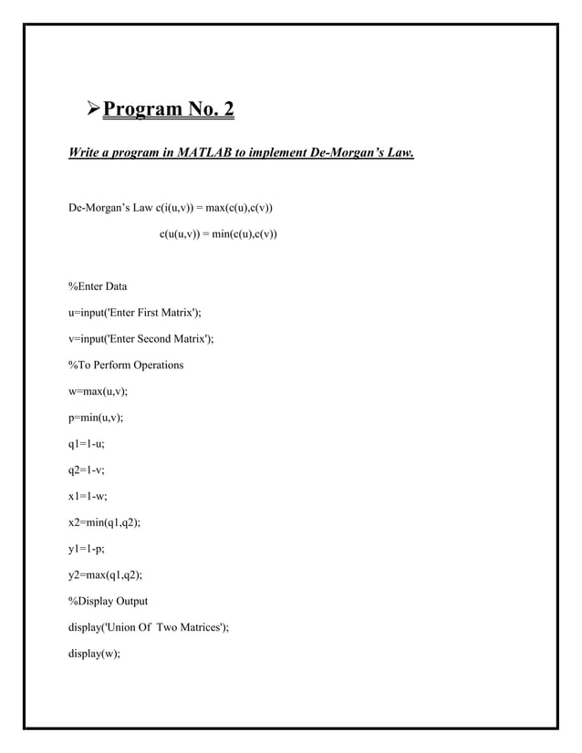 Matlab practical file | PDF | Physics | Science