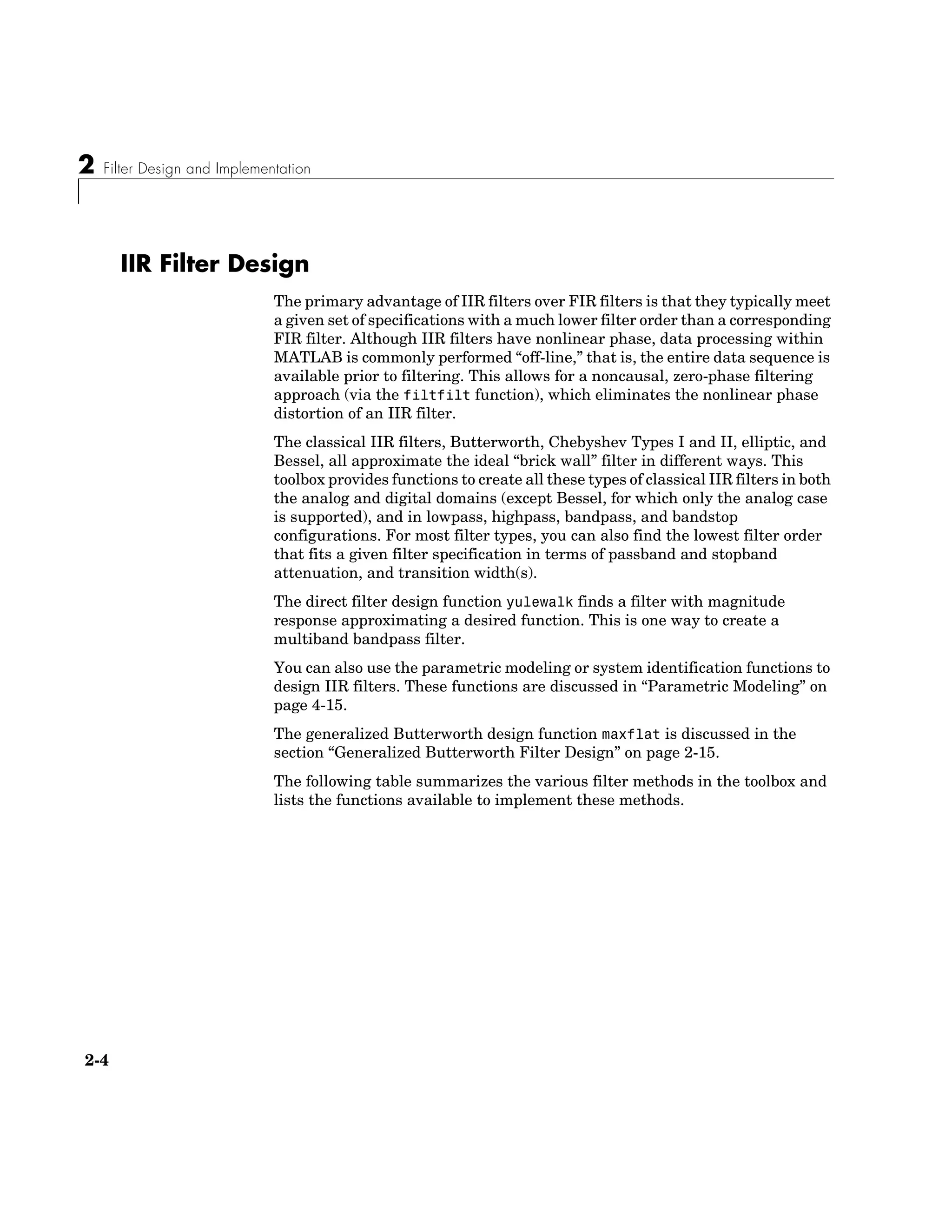 Matlab Filter Design and Implementation.pdf