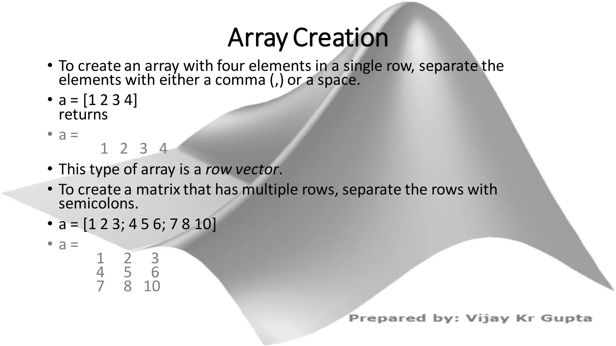 Matlab Tutorial for Beginners - I | PDF