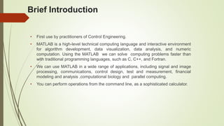 Matlab for Electrical Engineers | PPTX