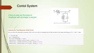 Matlab for Electrical Engineers | PPTX