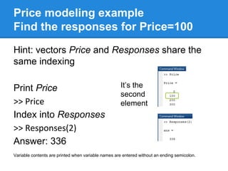 Matlab for marketing people | PDF | Programming Languages | Computing