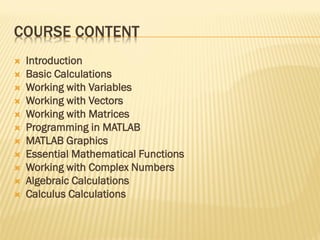 Matlab from Beginner to Expert | PDF
