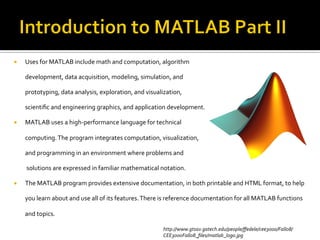 Getting started with Matlab by Hannah Dotson, Vikram Kodibagkar ...