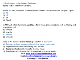 Matlab Homework Help | PPT
